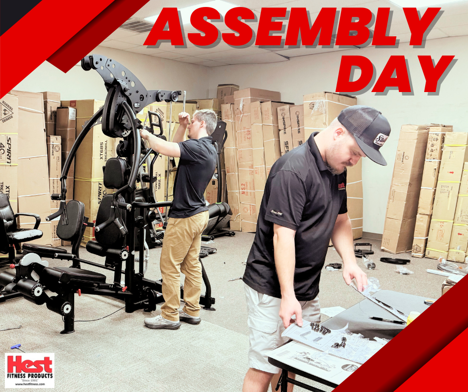Assembly Day Highlights Our White Glove Service at Hest Fitness Products - Hest Fitness Products